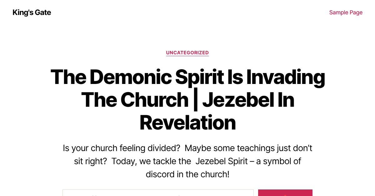 The Demonic Spirit Is Invading The Church | Jezebel In Revelation ...